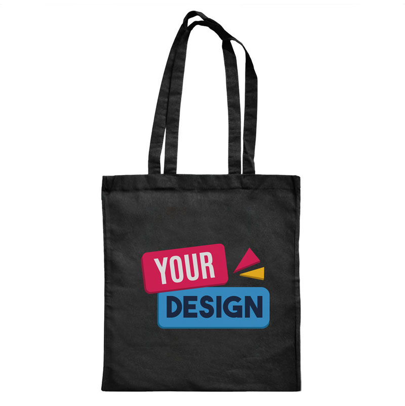 Fido Print Tote Shopper Bag Black