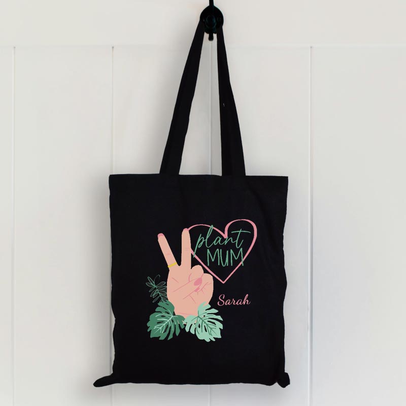 Fido Print Tote Shopper Bag Black